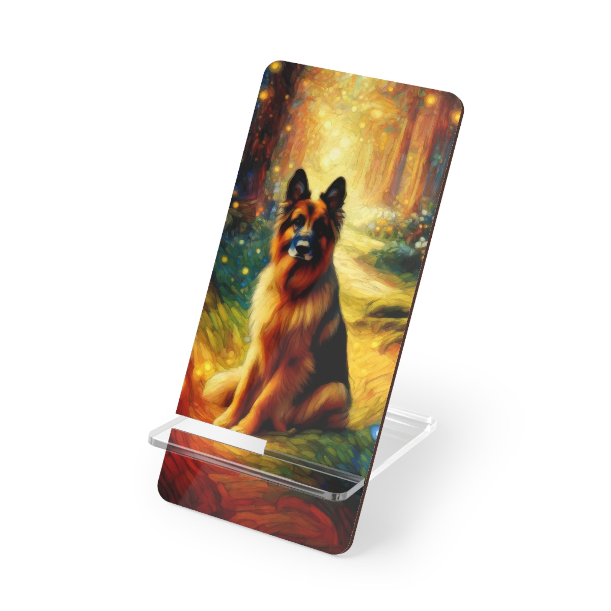 Neo-impressionism and fairy tale German Shepherd Smartphone Stand ...